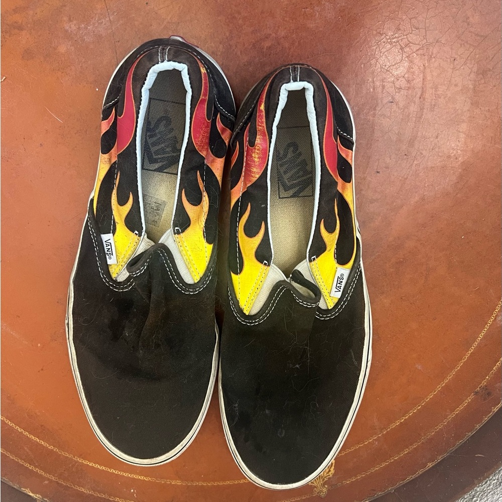 Vans Classic Flame Slip-On Shoes - Gem